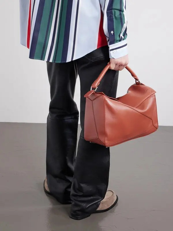 Loewe Puzzle Featherlight Large Leather Messenger Bag