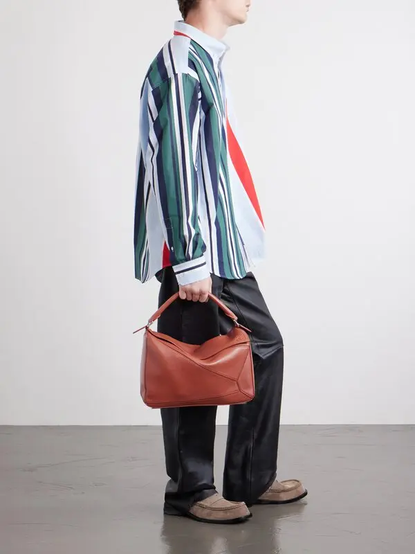 Loewe Puzzle Featherlight Large Leather Messenger Bag