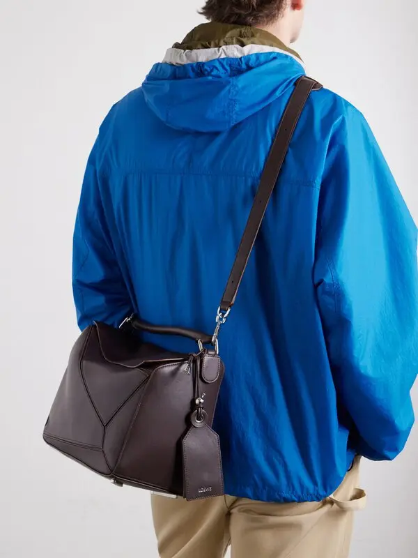 Loewe Puzzle Featherlight Large Leather Messenger Bag