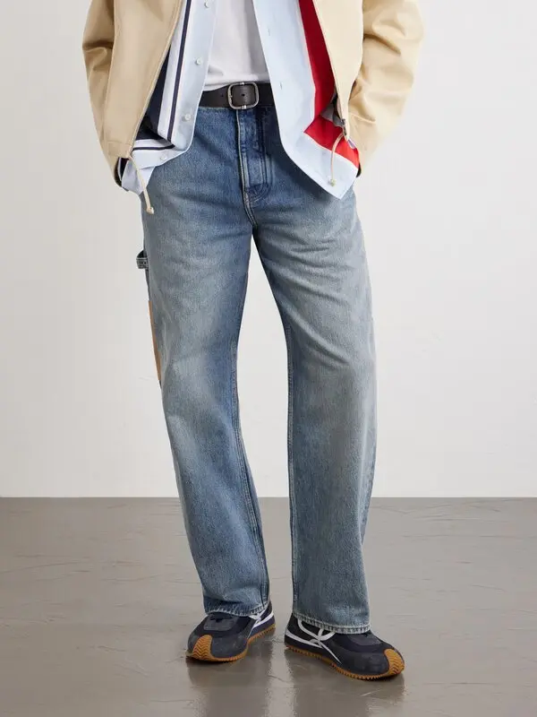 Loewe Flow Runner 2.0 Suede-trimmed Shell Sneakers