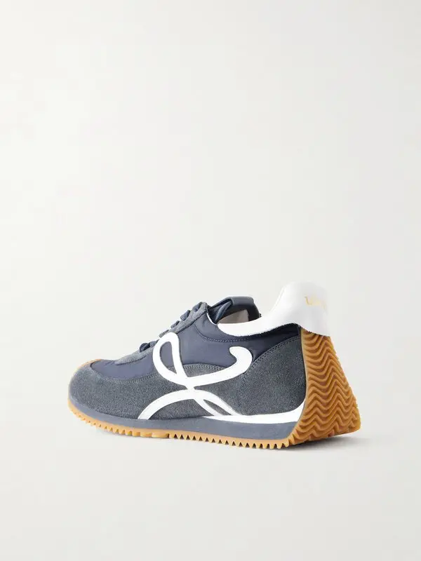 Loewe Flow Runner 2.0 Suede-trimmed Shell Sneakers