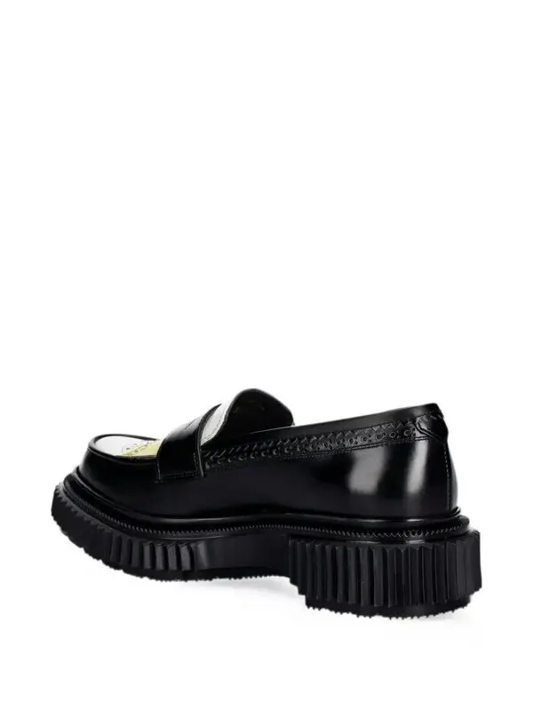 ADIEU PARIS Platform Loafers With Brogue Detailing