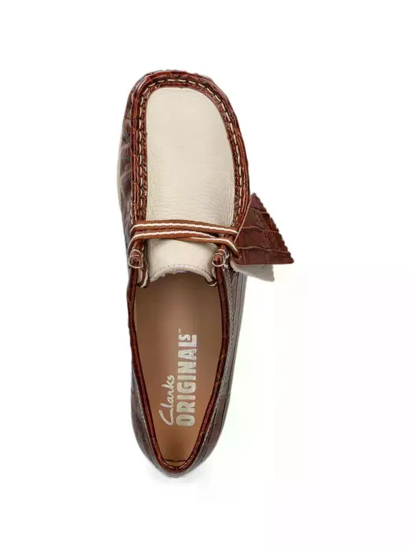 Clarks Croc-effect Wallabee Loafers