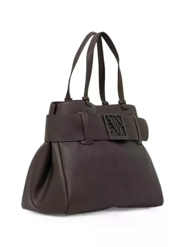Armani Exchange Pebbled-texture Tote Bag