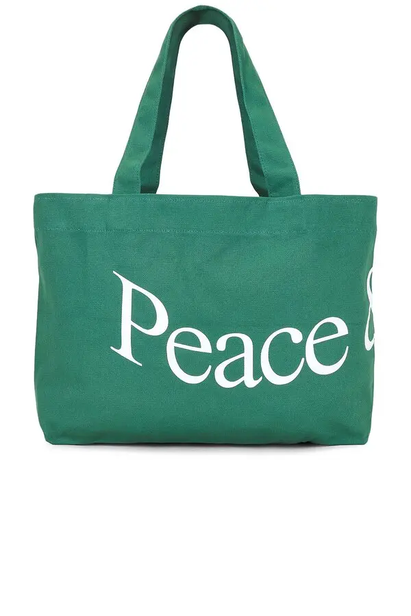 MUSEUM OF PEACE & QUIET Jumbo Wordmark Tote Bag - Forest
