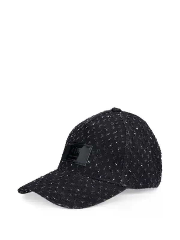 Armani Exchange Bouclé Logo Baseball Cap