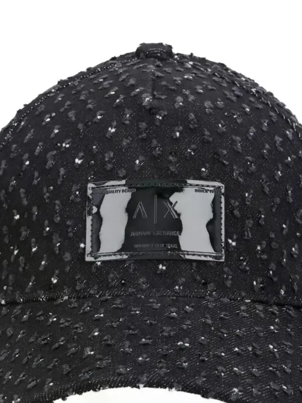 Armani Exchange Bouclé Logo Baseball Cap