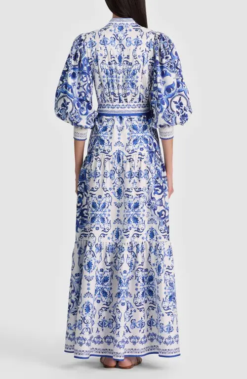 Alice + Olivia Cora Voluminous Tiered Maxi Dress