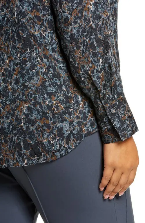 Lafayette 148 New York Scottie Silk Blouse