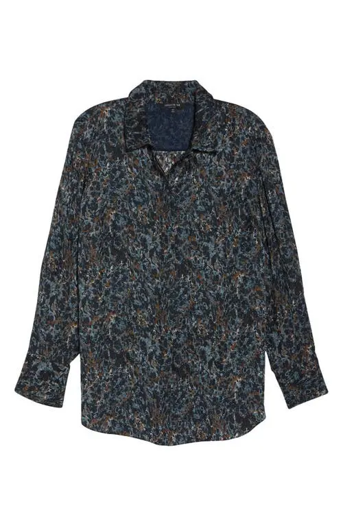 Lafayette 148 New York Scottie Silk Blouse