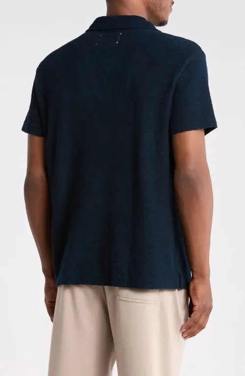 Reigning Champ Johnny Collar Cotton Terry Cloth Polo