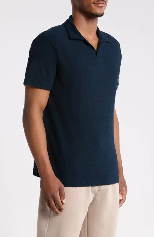 Reigning Champ Johnny Collar Cotton Terry Cloth Polo