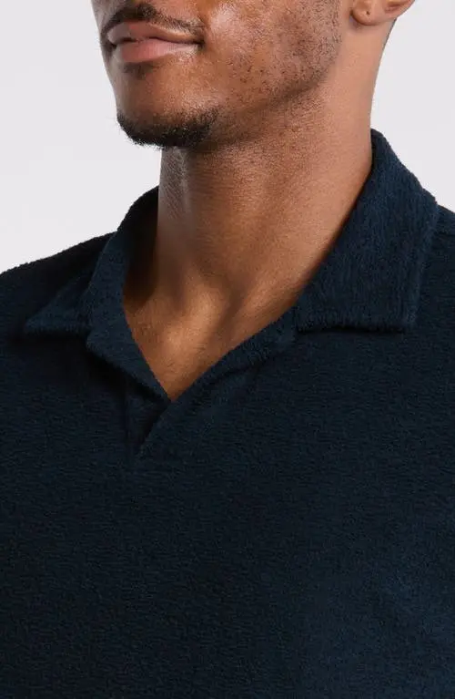 Reigning Champ Johnny Collar Cotton Terry Cloth Polo