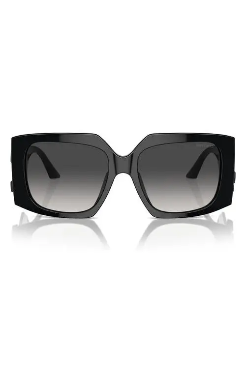 JIMMY CHOO 55mm Gradient Butterfly Sunglasses - Black/gradient Grey
