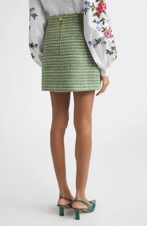 Carolina Herrera Tweed Miniskirt
