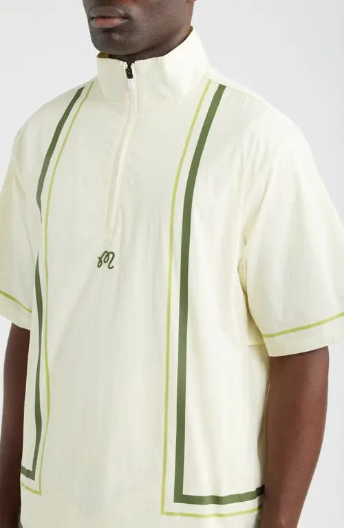 MALBON Playa Short Sleeve Half Zip Windshirt