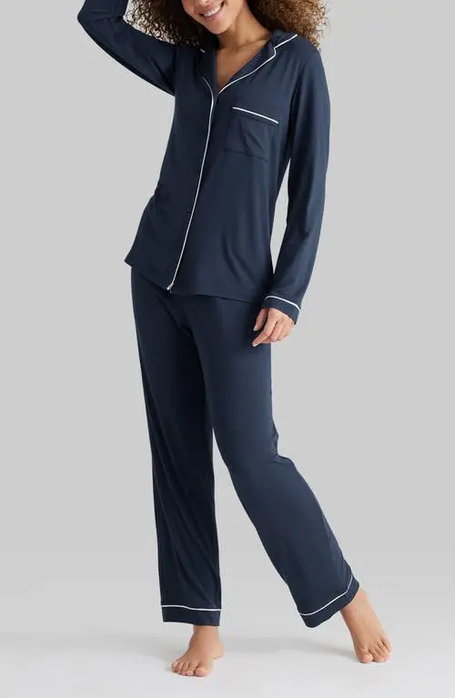 Tommy John Piped Pajamas - Blue