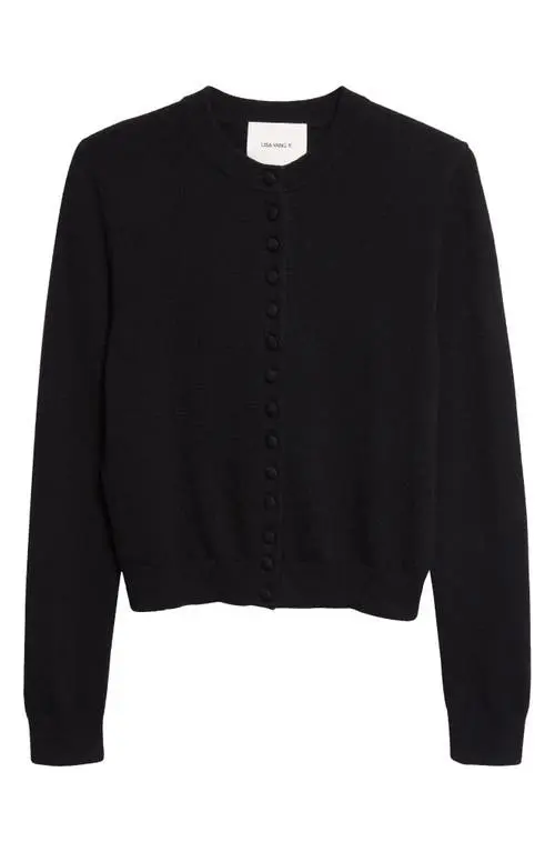 LISA YANG Wilona Cashmere Cardigan - Black