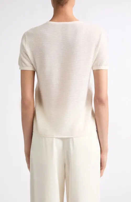 LISA YANG Ira Short Sleeve Cashmere Sweater