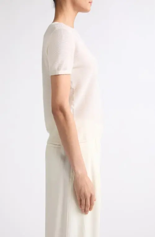 LISA YANG Ira Short Sleeve Cashmere Sweater