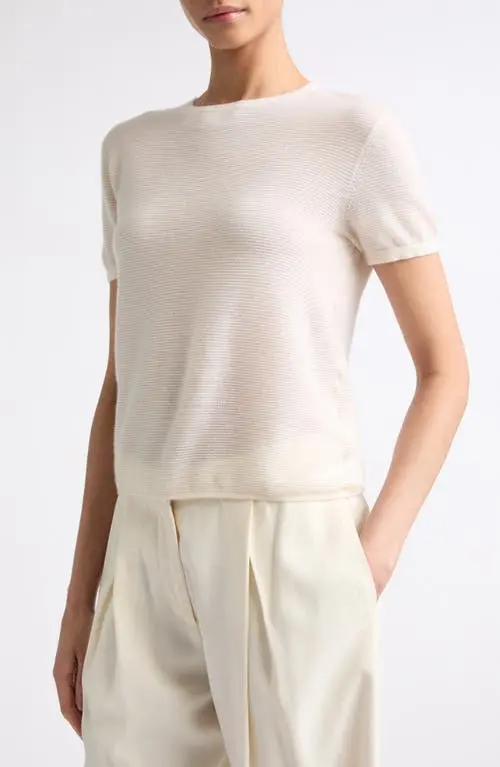 LISA YANG Ira Short Sleeve Cashmere Sweater