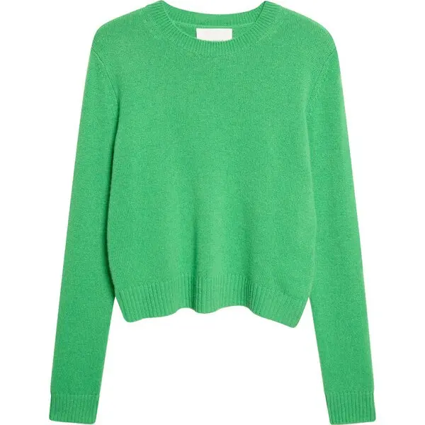 LISA YANG Mable Cashmere Crewneck Sweater - Basilico