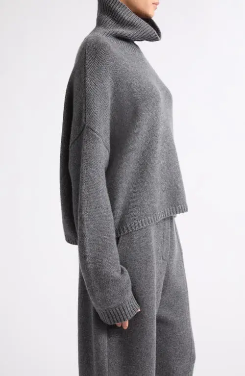 LISA YANG Zerlina Cashmere Turtleneck Sweater - Graphite
