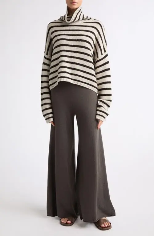 LISA YANG Ainsley Cotton & Cashmere Wide Leg Pants