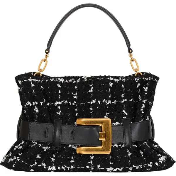 Balmain Medium Anthem Bag In Tweed