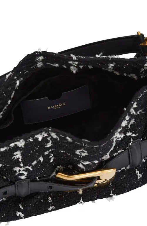 Balmain Medium Anthem Bag In Tweed