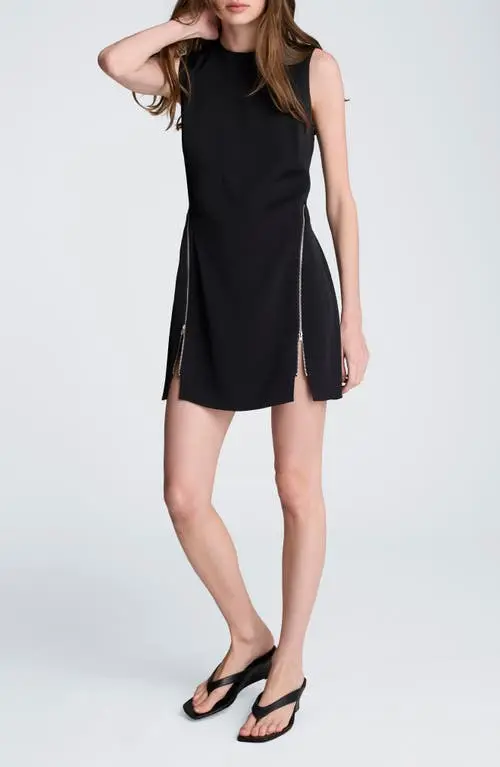 KENNETH COLE Zip Sheath Minidress - Black