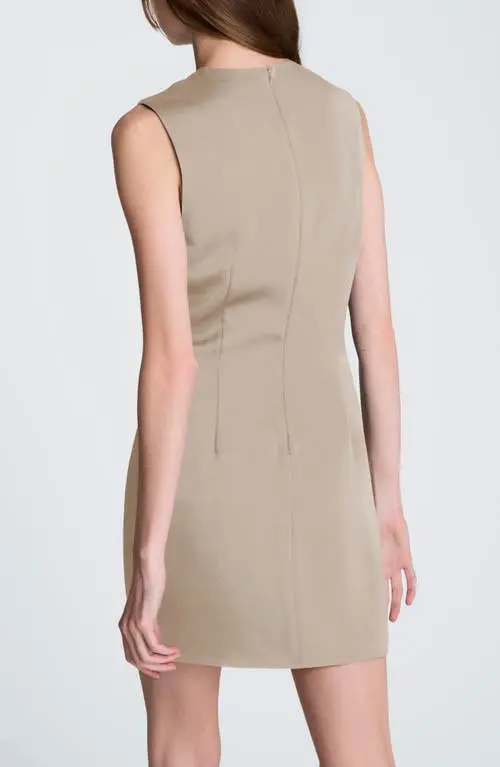 KENNETH COLE Zip Sheath Minidress - Burlap