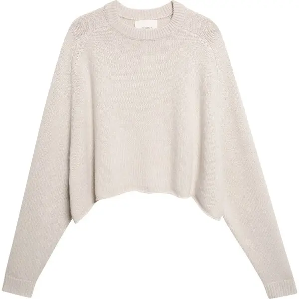 LISA YANG Karine Oversize Raglan Sleeve Cashmere Sweater - Oyster