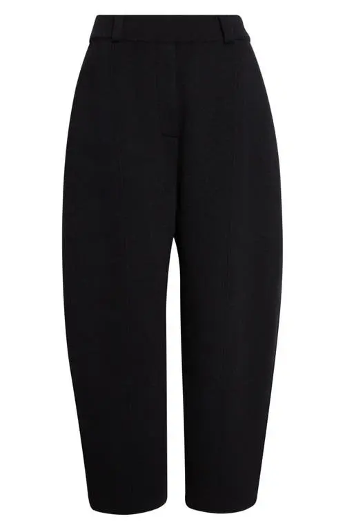 LISA YANG Cashmere Barrel Leg Sweater Pants - Black