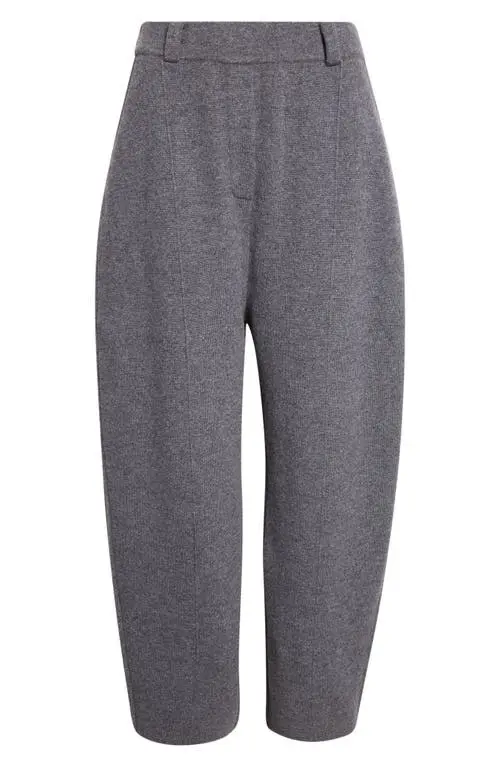 LISA YANG Cashmere Barrel Leg Sweater Pants - Graphite