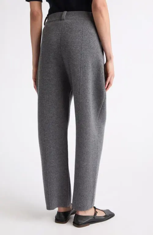 LISA YANG Cashmere Barrel Leg Sweater Pants - Graphite