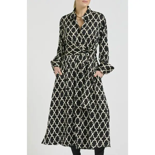 SHIRTY Amelie Print Cotton Shirtdress - Moroccan Print