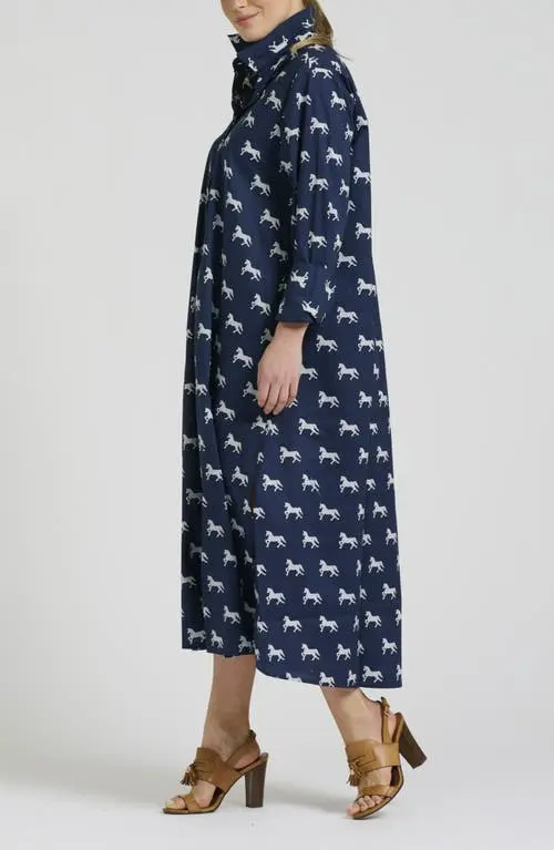 SHIRTY Amelie Print Cotton Shirtdress