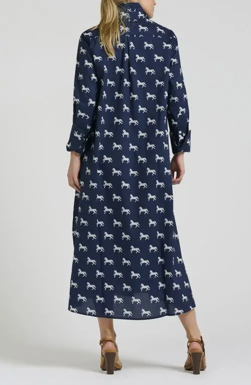 SHIRTY Amelie Print Cotton Shirtdress