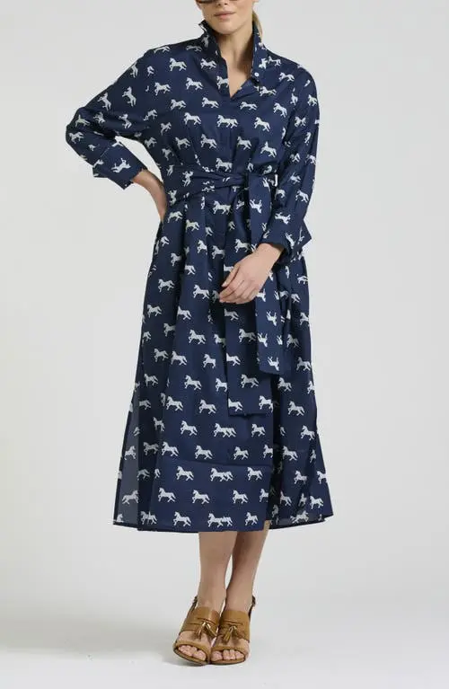 SHIRTY Amelie Print Cotton Shirtdress