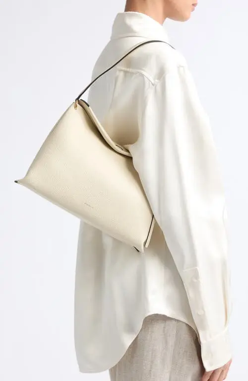 WANDLER Small Penelope Leather Tote - White Crust