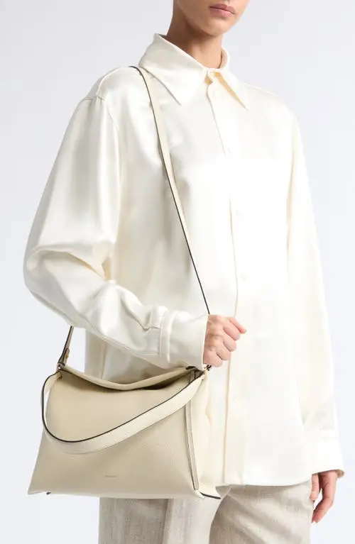 WANDLER Small Penelope Leather Tote - White Crust