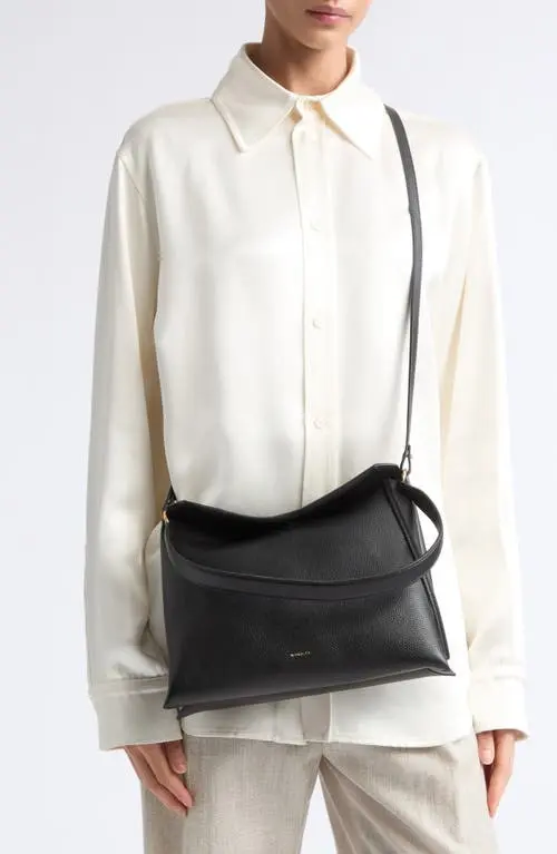 WANDLER Small Penelope Leather Tote - Black Crust