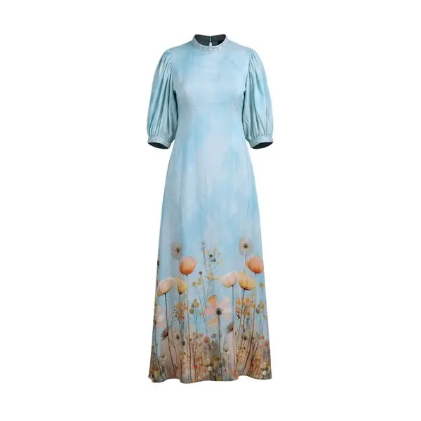 GLAM ON YOU Bloom Dress - Blue