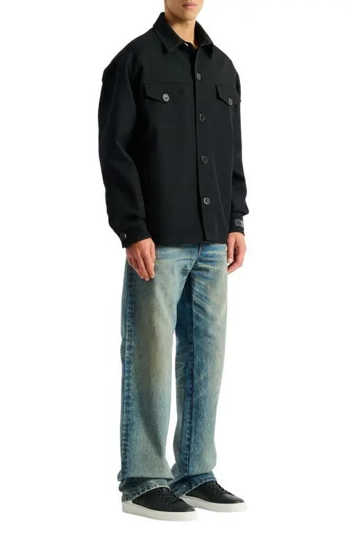 Balmain Wool Twill Overshirt