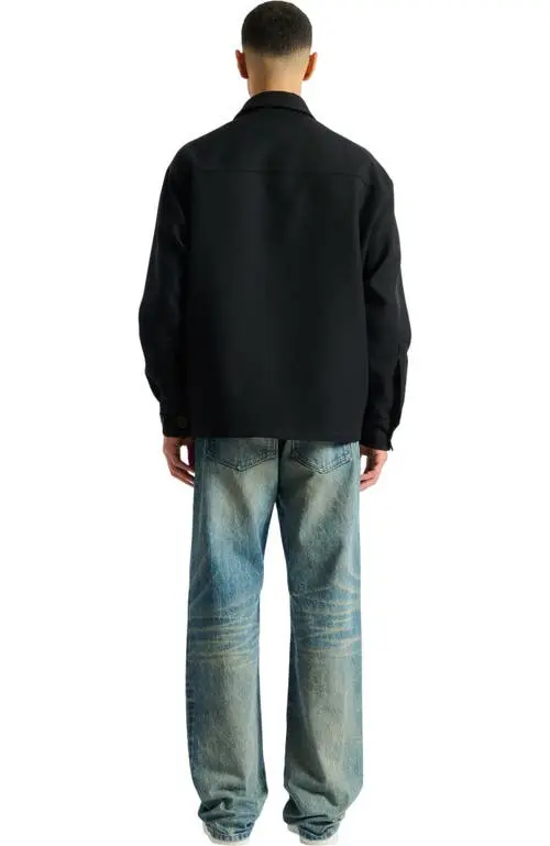 Balmain Wool Twill Overshirt