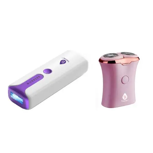 PURSONIC Ipl Hair Removal Device & Painless Shaver - Multicolor