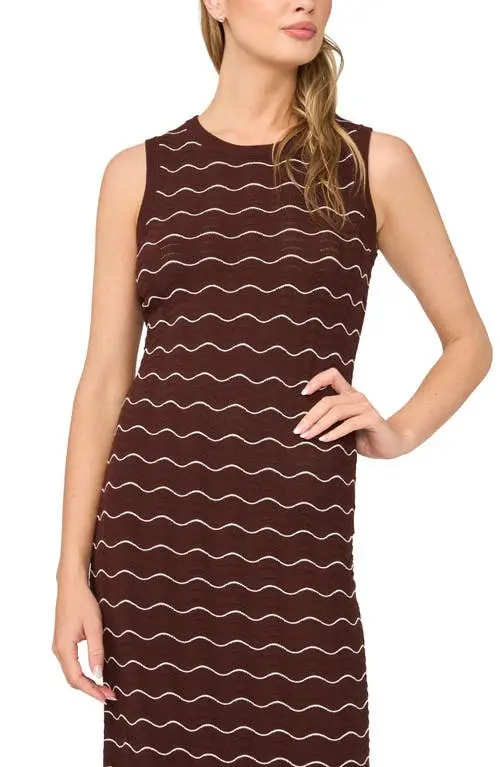 Ted Baker London Sleeveless Scalloped Midi Sweater Dress