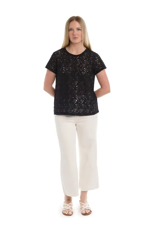 Wilt Baby Fit Lace Tee - Black