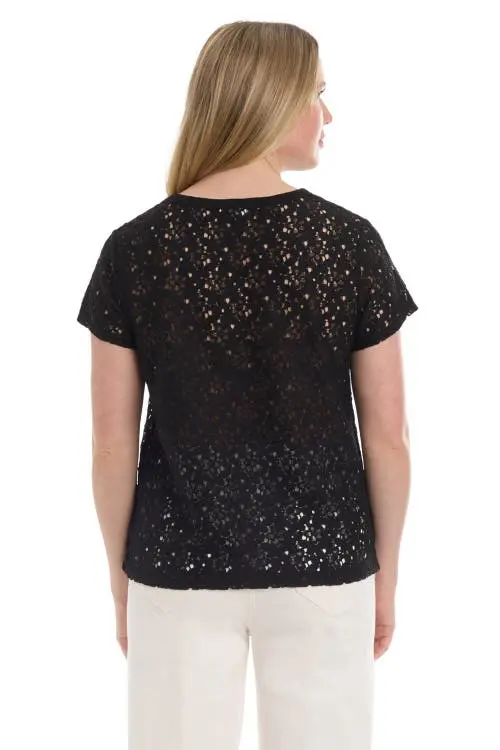 Wilt Baby Fit Lace Tee - Black